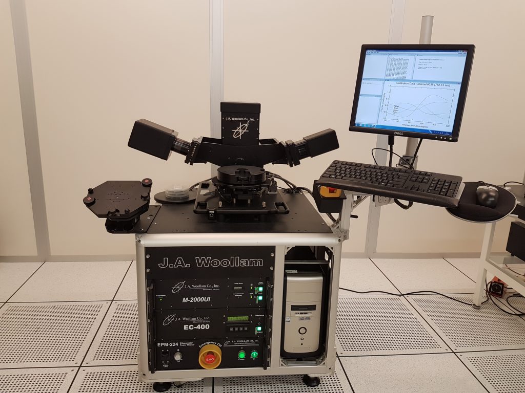 Ellipsometer (Woollam M-2000UI)