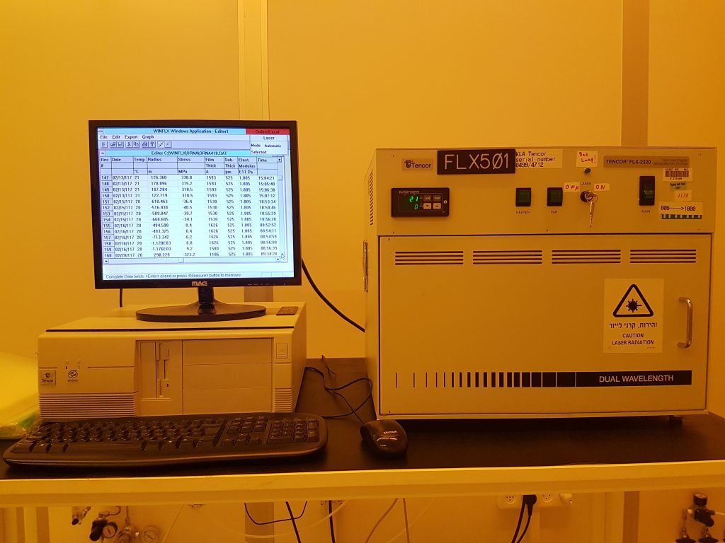 Film stress measurement (Tencor FLX-2320)